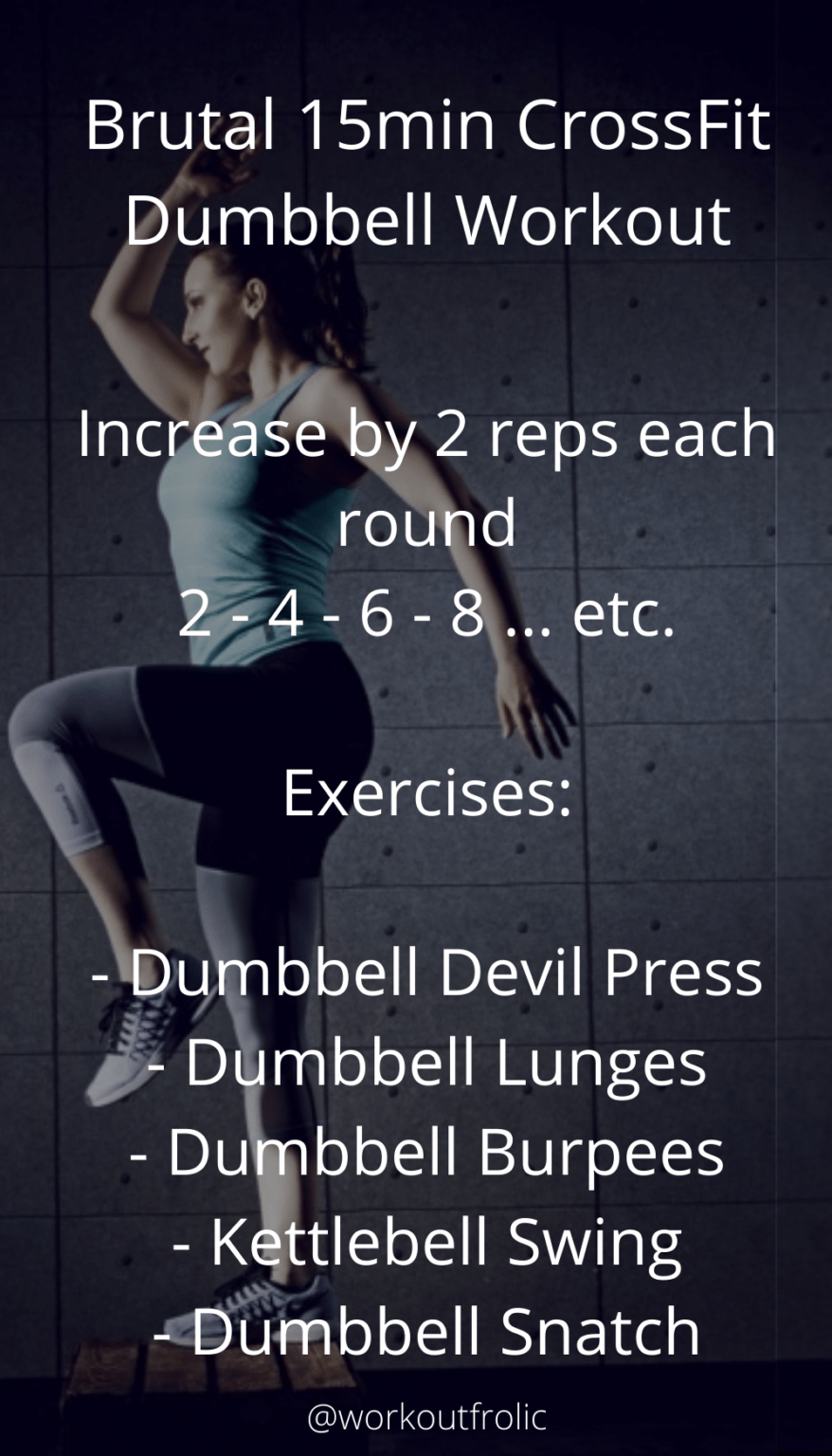 Brutal 15min CrossFit Dumbbell Workout (with Guide)